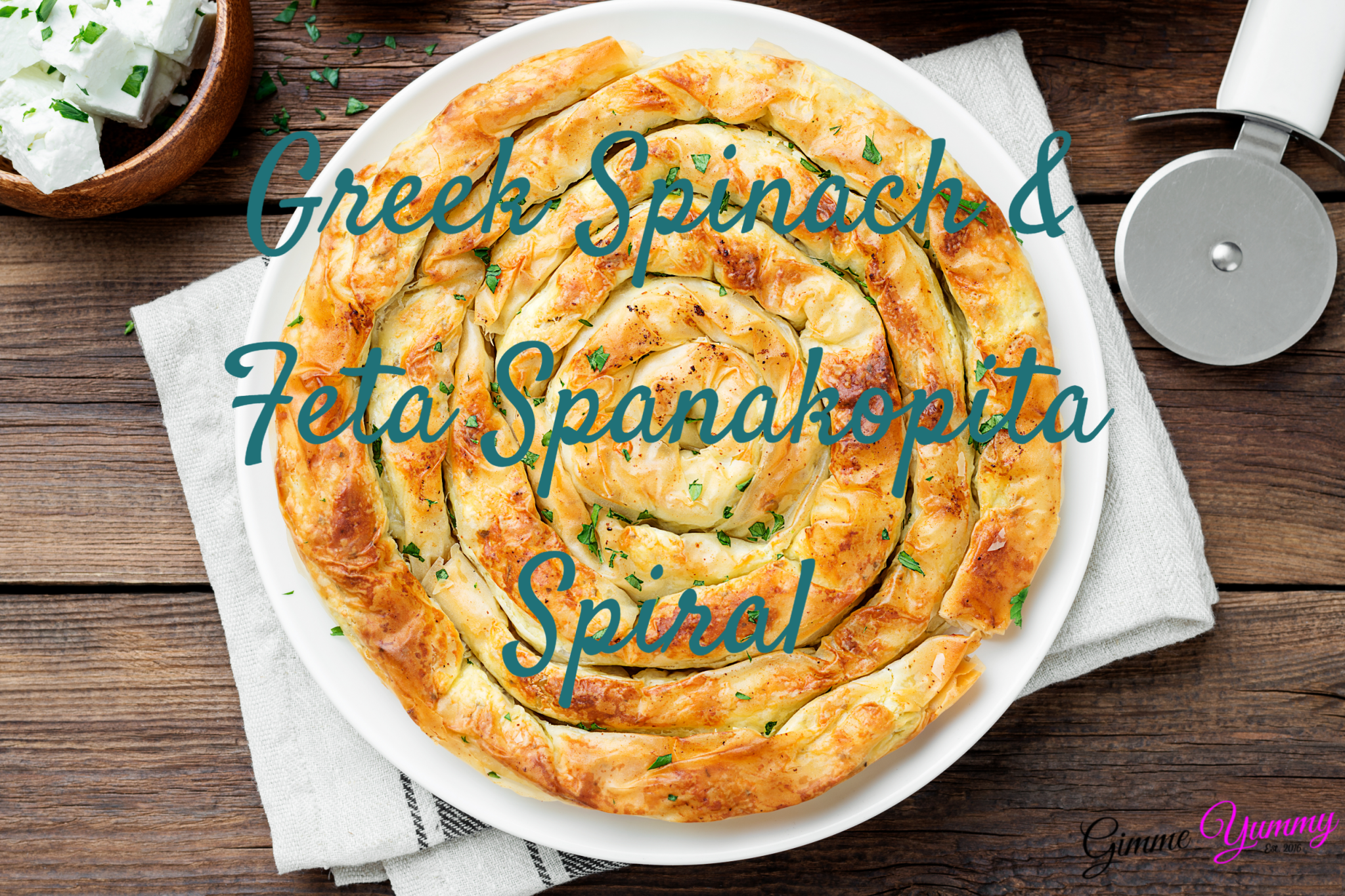 Greek Spanakopita Spiral Recipe Gimme Yummy Recipes